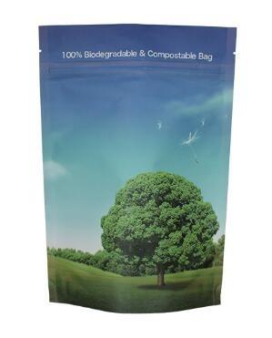 China eco friendly Custom Printed 100% Biodegradable food packing bag shopping pla filament bags block bottom coffee pack bags for sale