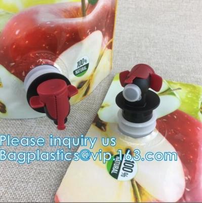 China Spout Pouch Bag spout on top, spout in side, double zipper, handle, pothook, round corner juice pouch, coffee bag for sale