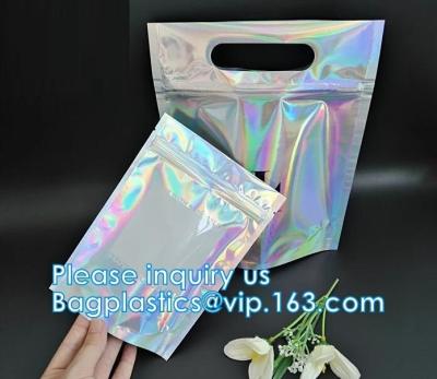 China mylar zipper bags Three side seal bags bags with clear front Spout pouches Plastic bag Paper products Pill packages for sale