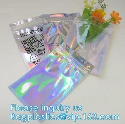 China mylar zipper bags Three side seal bags bags with clear front Spout pouches Plastic bag Paper products Pill packages for sale