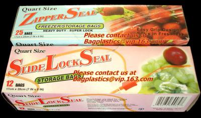 China custom food packaging plastic ziplock bag, zipper bag, clear zip lock bag sealed plastic for sale