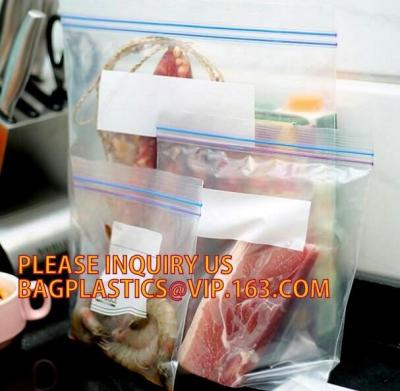 China waterproof various color ldpe custom plastic ziplock bag, LDPE zipper freezer bags with box, waterproof Slider zipper ba for sale