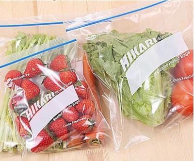 China Freezer PE Double Zipper Seal Bag For Packaging Fresh Fruit, Double Color Zip Seal Bag with Custom Printing, bagease, pa for sale
