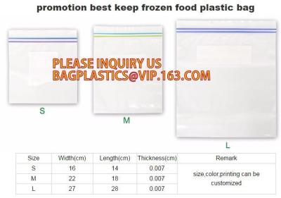 China Freezer PE Double Zipper Seal Bag For Packaging Fresh Fruit, Double Color Zip Seal Bag with Custom Printing, bagease, pa for sale