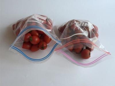 China Double zipper bpa free food grade liquid plastic breast milk storage bags, food double zip lock plastic packaging bags for sale