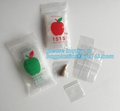 China 1212 Apple Mini Ziplock Baggies 17 Color Mix 100 Bags 1/2