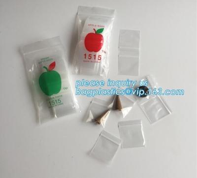 China 1212 Apple Mini Ziplock Baggies 17 Color Mix 100 Bags 1/2