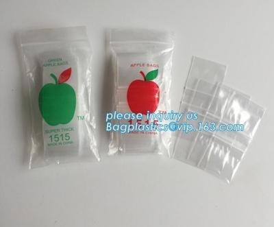China 1212 Apple Mini Ziplock Baggies 17 Color Mix 100 Bags 1/2