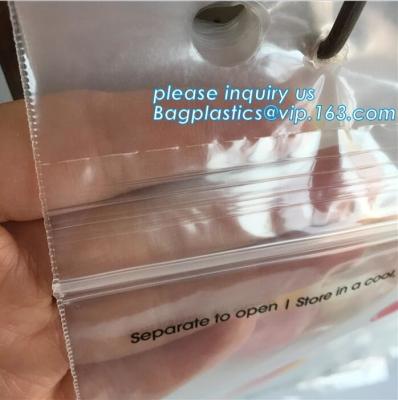 China Transparent custom printed resealable Clear Plastic Wicket PE Bag For Parcel Plastic packaging, bagplastics, bagease pac for sale