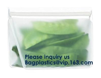 China Reusable PEVA Standing Bag for Food Storage and Milk,FDA Reusable Standing Storage Bag,Easy to Seal and Leakproof for sale