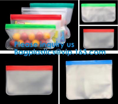 China Reusable PEVA Standing Bag for Food Storage and Milk,FDA Reusable Standing Storage Bag,Easy to Seal and Leakproof for sale