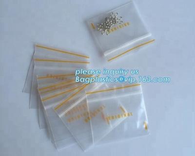 China Plastic Custom Printed Ziplock Plastic Bags ZiplocK Bag For Packing Spare Part, yellow line, red line, red zip, yellow for sale