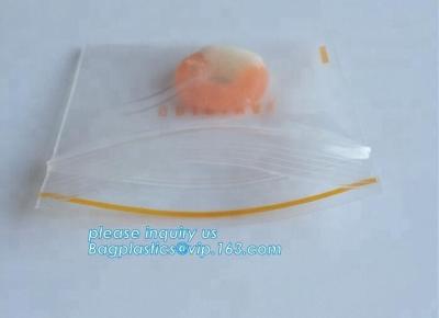 China Plastic Custom Printed Ziplock Plastic Bags ZiplocK Bag For Packing Spare Part, yellow line, red line, red zip, yellow for sale