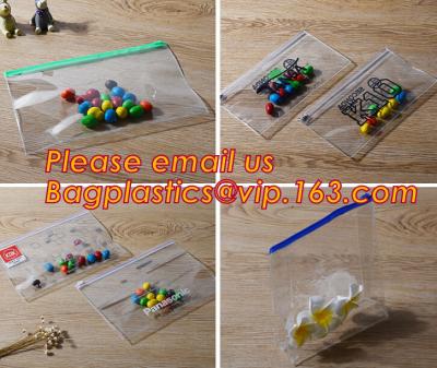 China Custom pvc slider bag for cosmetics, Custom pvc slider bag for stationery, A4 clear plastic pp document carrying file fo for sale