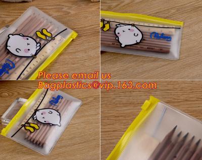 China wholesaler PP Plastic poly file folder A4 zipper lock bag with custom printing for sale