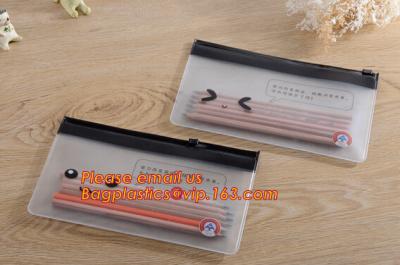 China Promotion Custom Clear PVC Vinyl Plastic Zipper Pencil Bag, popular students custom plastic zipper pvc pencil bag for sale
