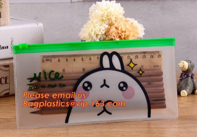 China a5 clear plastic zipper pencil bag with creative logo, Promotion Custom Clear PVC Vinyl Plastic Zipper Pencil Bag for sale