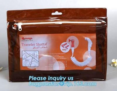 China A5 size clear plastic PP PVC document file bag with zip lock,PVC bag zippered PVC mesh bag EVA document file bag bagease for sale