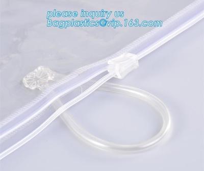Eco friendly biodegradable compostable slider zipper bag transparent poly swimwear packaging bag/bikini bag green pack