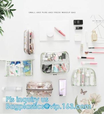 China Women Travel Make Up Cosmetic Pouch Bag Clutch Handbag Casual makeup organizer pouch necessaire box, drawstring packs for sale