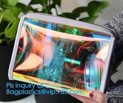 China Bulk ladies travel pvc clear promotion make up bag, Toilet Towel Packaging Custom Clear Plastic PVC Travel Cosmetic Bag for sale