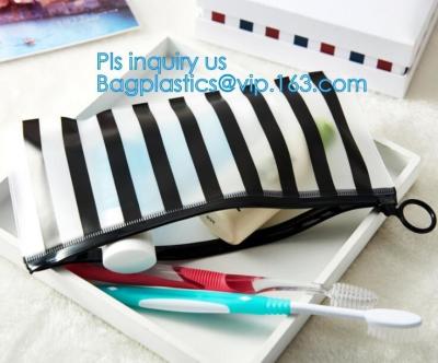 China slider LDPE A5 plastic document bag, Zipper slider clear custom undergarment packaging bag, Frosted PVC Swimwear Packing for sale