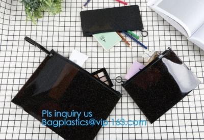 China ziplock bag with handle & slider, reclosable pvc clear plastic slider ziplock bag, Reusable slider white small nylon cle for sale