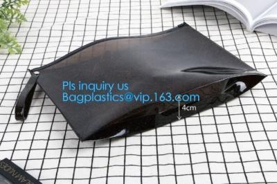 China ziplock bag with handle & slider, reclosable pvc clear plastic slider ziplock bag, Reusable slider white small nylon cle for sale