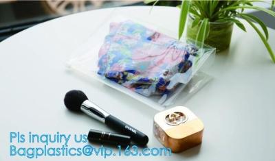 China Factory Products Custom Cheap LDPE/HDPE poly zip lock plastic bag with own logo, Clear plastic bag with slider for sale