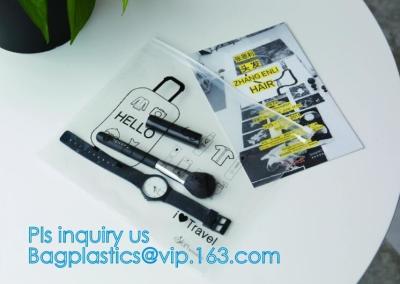 China oxo biodegradable clear pvc slider zip bags, vinyl PVC bags with slider zipper, companies manufacture pvc plastic zipper for sale