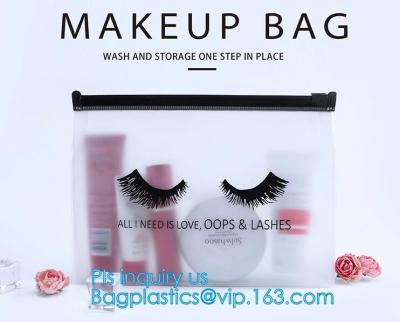 China Plastic PVC T-shirt slider zipper bag, matt finishing slider ziplock stand up bag foggy effect PVC slider zipper bags pa for sale