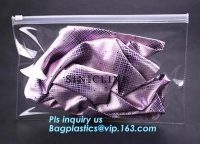 China Summer Kit Frosted Ziplock Bag Slider Zipper Bag, underware packing PE material slider zipper bag, slider zipper pvc bag for sale