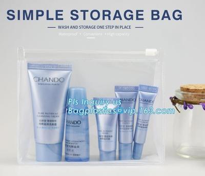 China vinyl toiletry zipper bag pvc slider bag waterproof customized print clear pvc cosmetic bags, Reusable Clear Pvc Cosmeti for sale
