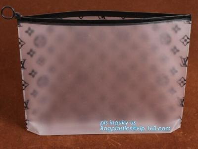 China Ziplock bag with slider, underwear plastic bag with slider ziplock, Slider Closure Zip PVC Pack Bag for Tower Clothing P for sale