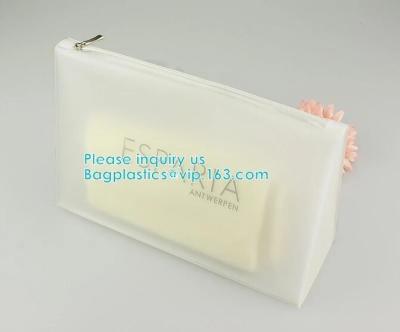 China Environmental Material Customized EVA PVC CPE frosted slider bag zipper bag, Slider Zipper Pouch Stationery Bag for sale