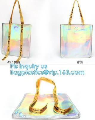 China Handbag Shoulder Tote Makeup Bag, Summer Beach Clear PVC Shoulder Bag DIY Transparent Tote Bag, PVC Swim Shoulder Bag Pa for sale