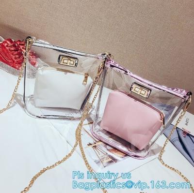 China Logo Printed Customized PVC Tote Shopping Bags, Fashionable Plastic Clear PVC Beach Bag Beach Tote Shopping Bag, carrier for sale