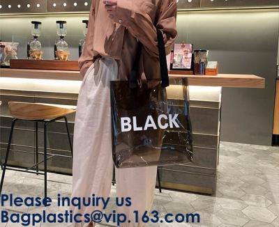 China Holographic Hologram Transparent Laser Shoulder Bag Women Waterproof Large Capacity,Clear Shopping Bag PVC Handbag Fashi for sale