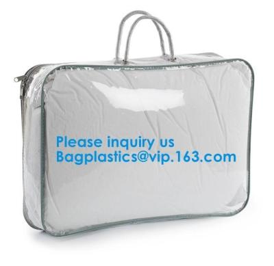 China Oem Rope Handle Pvc Quilt Bag With Factory Prices, Handle Elegant Edging Purple Woven Zipper Bag With Handle Quilt for sale