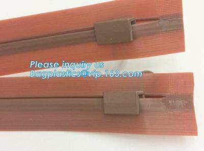 China nylon open-end waterproof zipper with thumb puller, airtight PVC/ TPU nylon waterproof zipper, 3#,4#,5#,6#,7#,8#,9#, 10# for sale