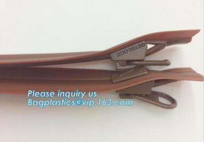 China OEM design zipper with semi auto lock slider/ continuous zipper/ zipper waterproof, 5# nylon & waterproof zipper seamles for sale