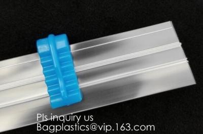 China pe vacuum plastic cheap double color flange zipper, PP flange zipper, double color flange zipper for flexible packages for sale