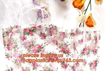 China Wholesale Waterproof PP Plastic Gift Flower Bag Carry,PP Clear Handheld Flower Packaging Bag,PP Trapezidal Rectangular F for sale