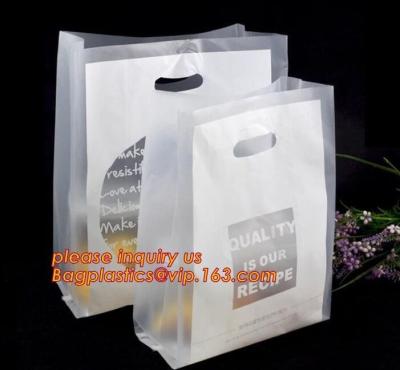 China 100% Biodegradable Hdpe/Ldpe Die Cut Patch Handle Personalized Color Printed Custom Plastic Shopping Bags bagease bagpla for sale