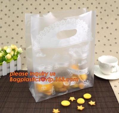 China 100% Biodegradable Hdpe/Ldpe Die Cut Patch Handle Personalized Color Printed Custom Plastic Shopping Bags bagease bagpla for sale