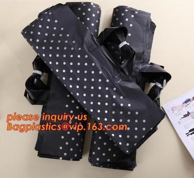 China 100% biodegradable soft loop die cut handle plastic carrier bag,Flexi Loop Handle Restaurant Takeaway Plastic Soft Mater for sale