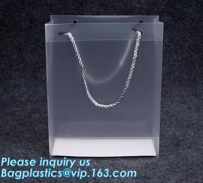 China Promotional customized high quality soft loop plastic cloth bag,manufacturer custom soft loop handle polyethylene PE pla for sale