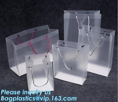 China Promotional customized high quality soft loop plastic cloth bag,manufacturer custom soft loop handle polyethylene PE pla for sale