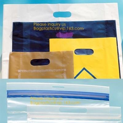 China 100%Eco-friendly HDPE/LDPE fashion carry bag soft loop handle plastic shopping bag,Promotion soft loop handle plastic ba for sale