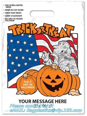 China Hotsale high quality heat seal custom plastic bag Full color printing Die cut handle plastic shopping bag bagplastics pa for sale